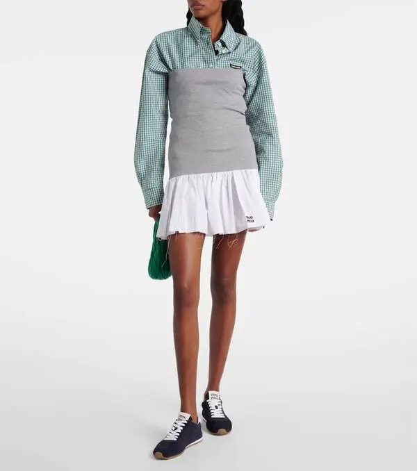 Miu Miu Plume Suede Sneakers