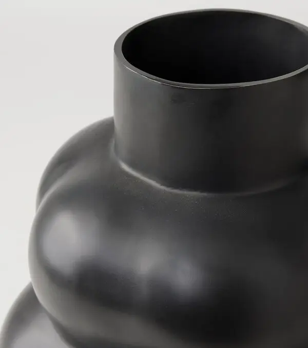 LOUISE ROE Balloon Object 001 Steel Vase - Black
