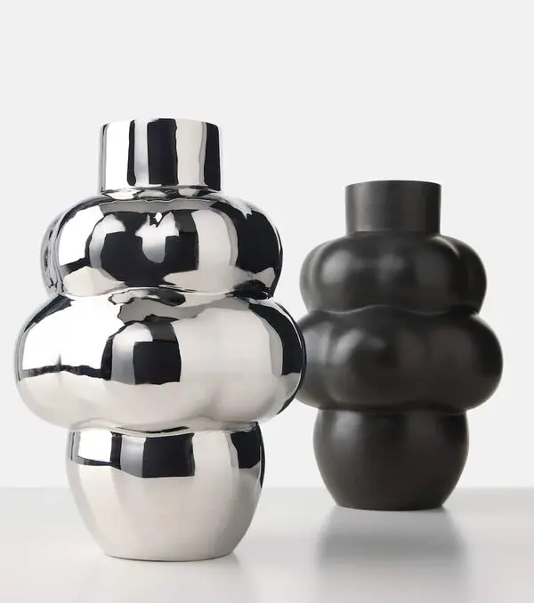 LOUISE ROE Balloon Object 001 Steel Vase - Black