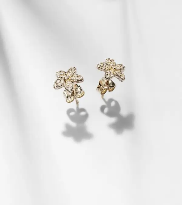 SYDNEY EVAN 14kt Yellow Diamond Stud Earrings