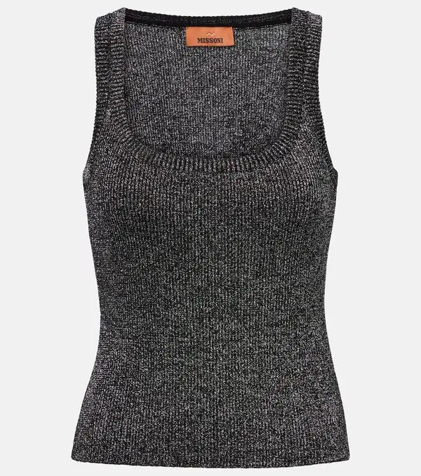Missoni Lame Tank Top - Silver