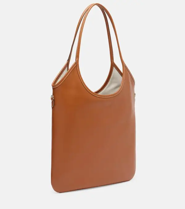 Miu Miu Ivy Medium Leather Shopper - Brown