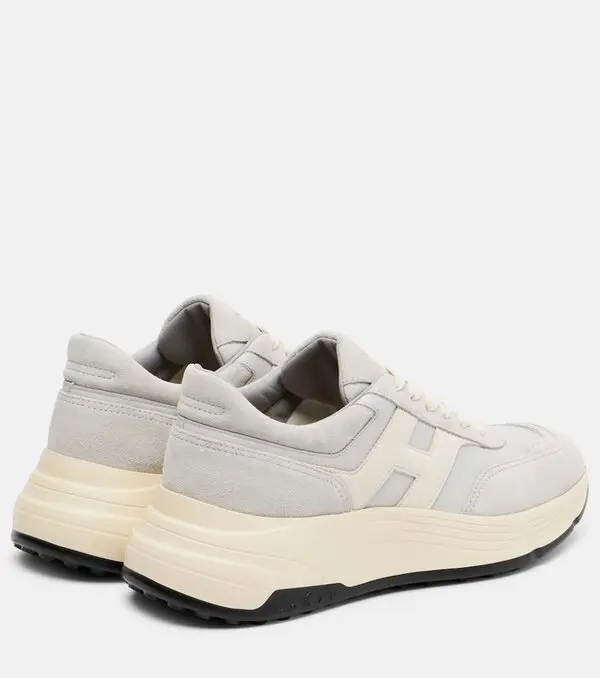 Hogan H669 Suede And Leather Sneakers