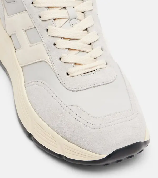 Hogan H669 Suede And Leather Sneakers