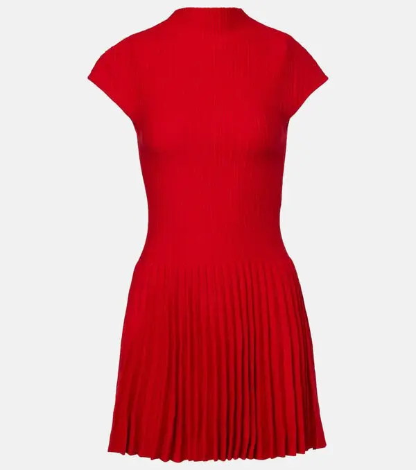 Magda Butrym Ribbed Cotton Mini Dress