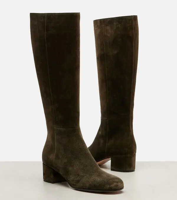 GIANVITO ROSSI Joelle 45 Suede Knee-high Boots