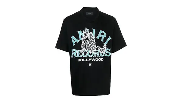 Amiri Records Wolf Tee Shirt - Black
