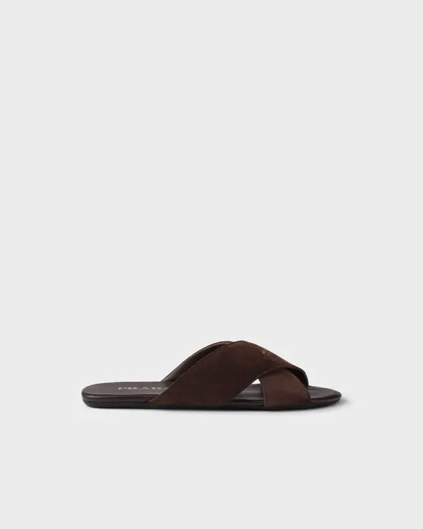 Prada Suede Slides