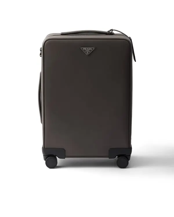 Prada Saffiano Leather Trolley - Grey