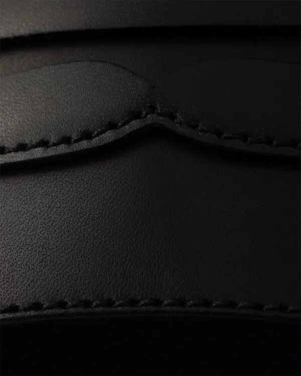 Prada Leather Slides - Black