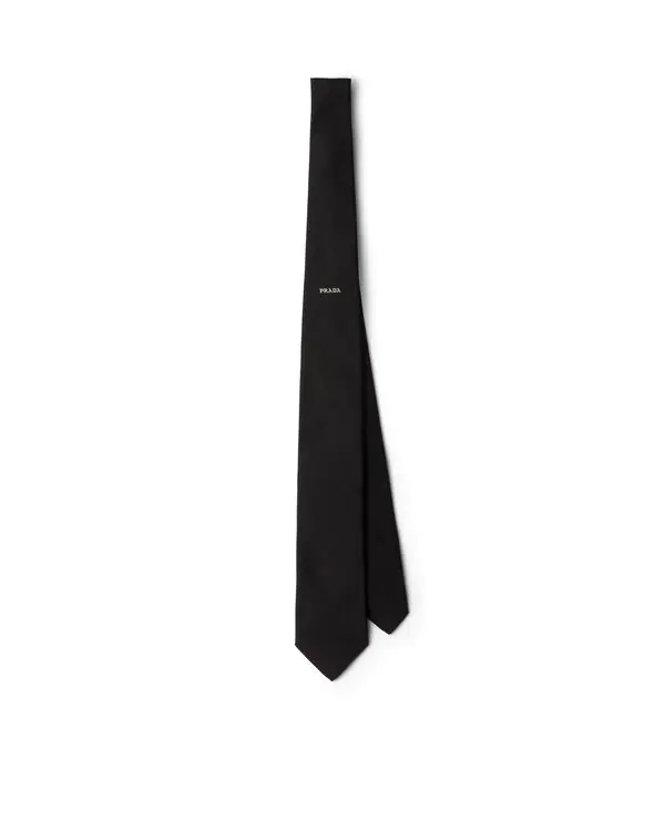 Prada Silk Neck Tie - Black