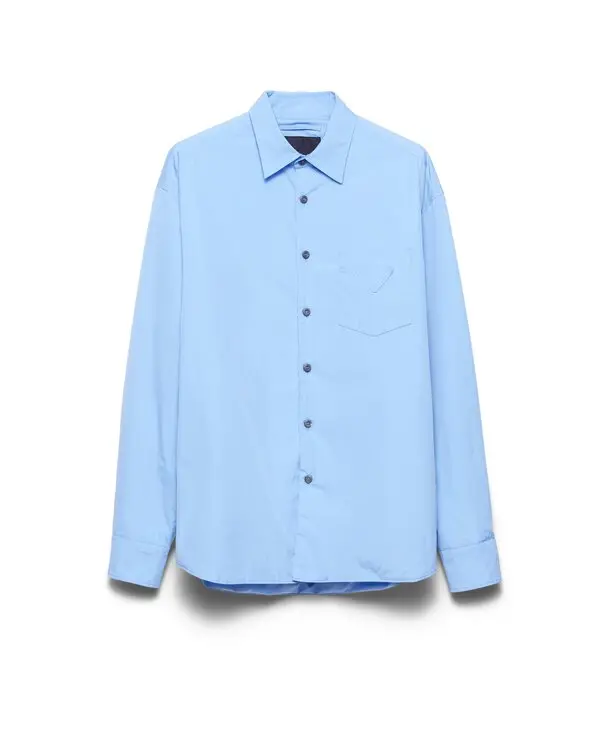 Prada Cotton Padded Hirt - Light Blue