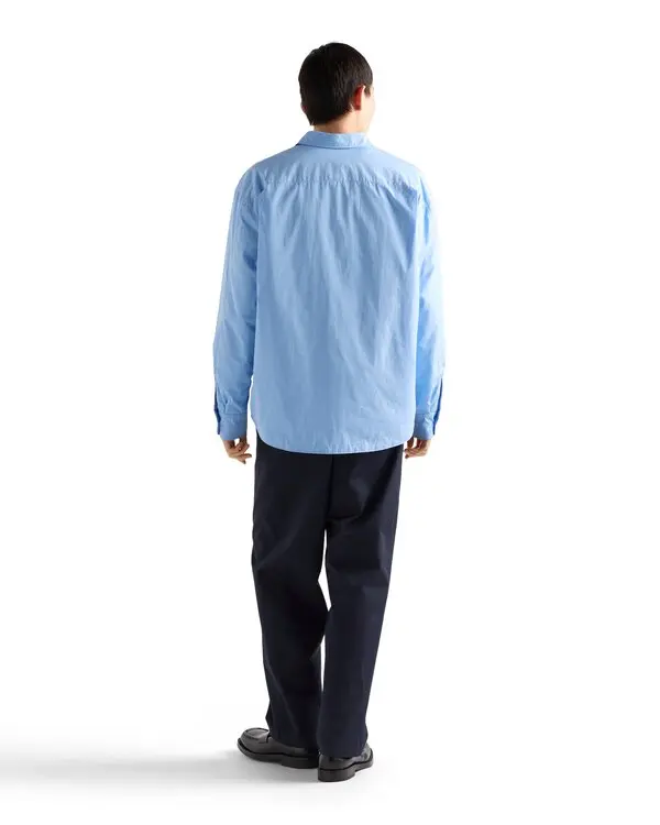 Prada Cotton Padded Hirt - Light Blue