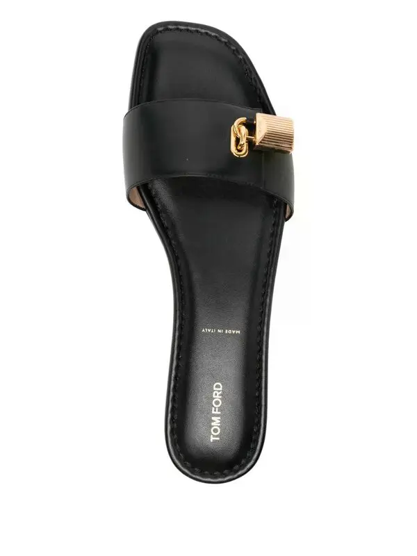 TOM FORD Padlock Slides - Black