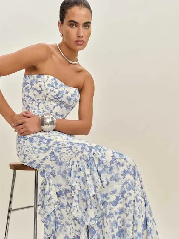 Reformation Aivana Maxi Dress - Larkspur