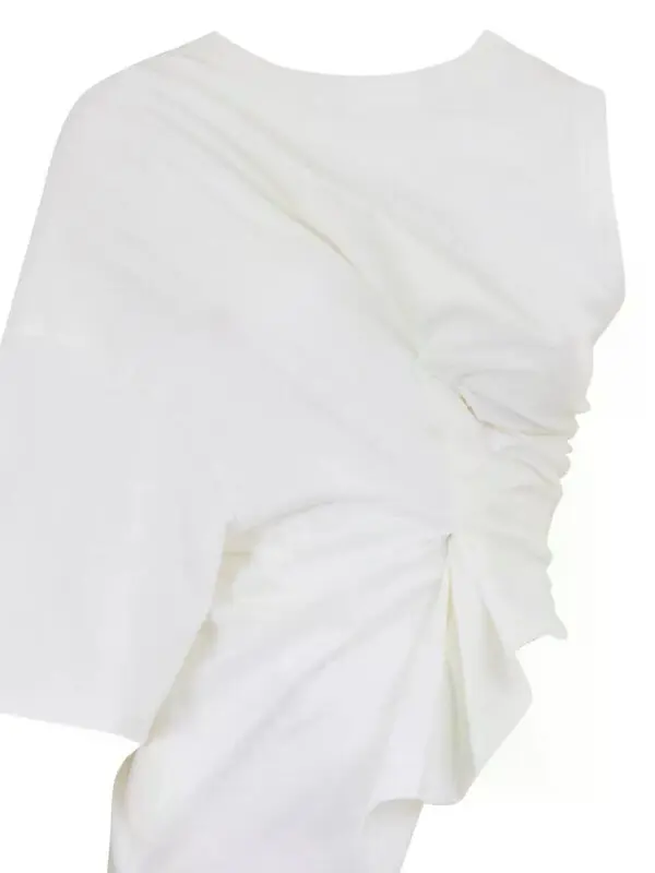A.W.A.K.E. Mode Asymmetric Ruched Top