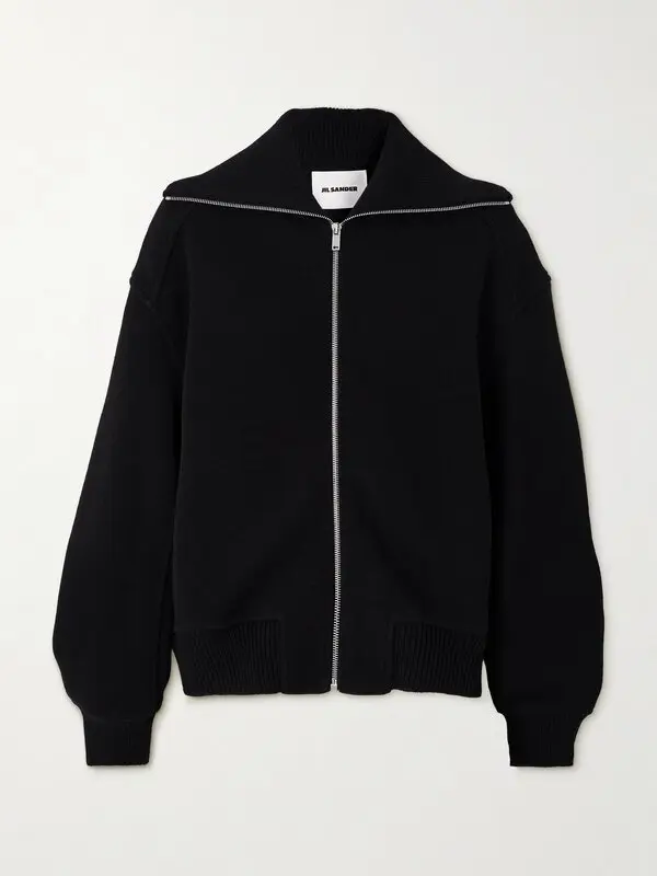 JIL SANDER Oversized Wool-blend Bomber Jacket