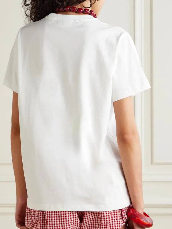 GANNI - Grapes Printed Organic Cotton-Jersey T-Shirt