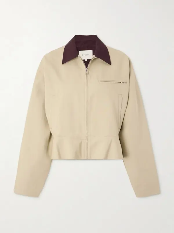 JW Anderson Cotton-canvas Jacket - Neutrals