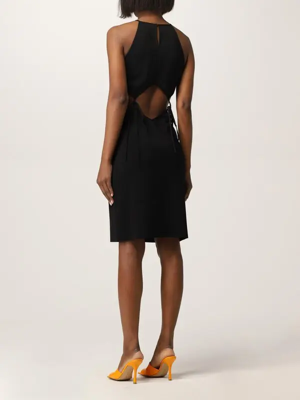 Bottega Veneta Cut-out Mini Dress With Laces