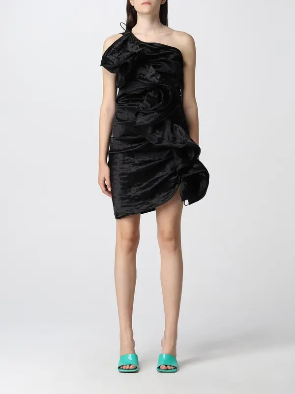 Bottega Veneta Salon 03 One-shoulder Dress - Black
