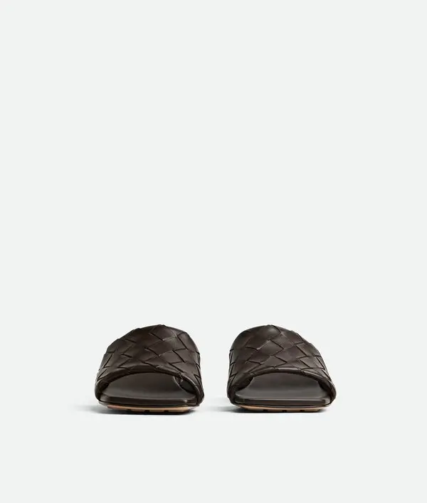 Bottega Veneta Intrecciato Leather Kitten-heel Mule Sandal - Fondant