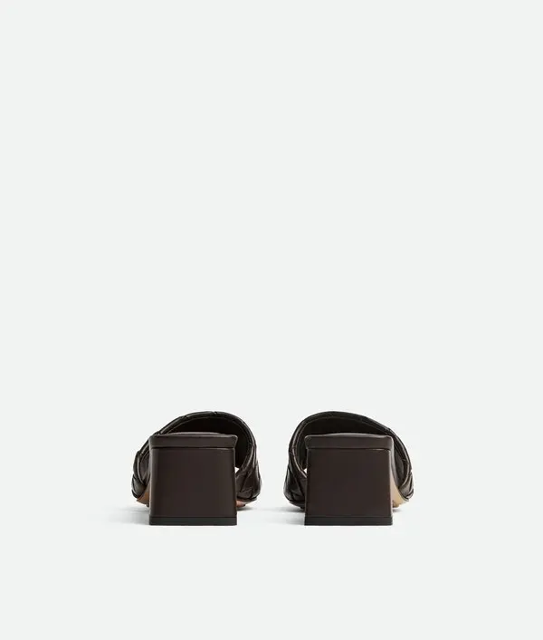 Bottega Veneta Intrecciato Leather Kitten-heel Mule Sandal - Fondant