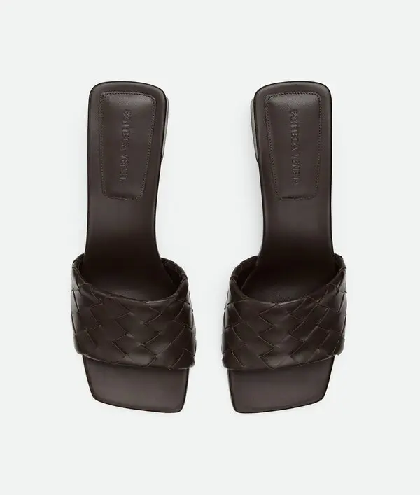 Bottega Veneta Intrecciato Leather Kitten-heel Mule Sandal - Fondant