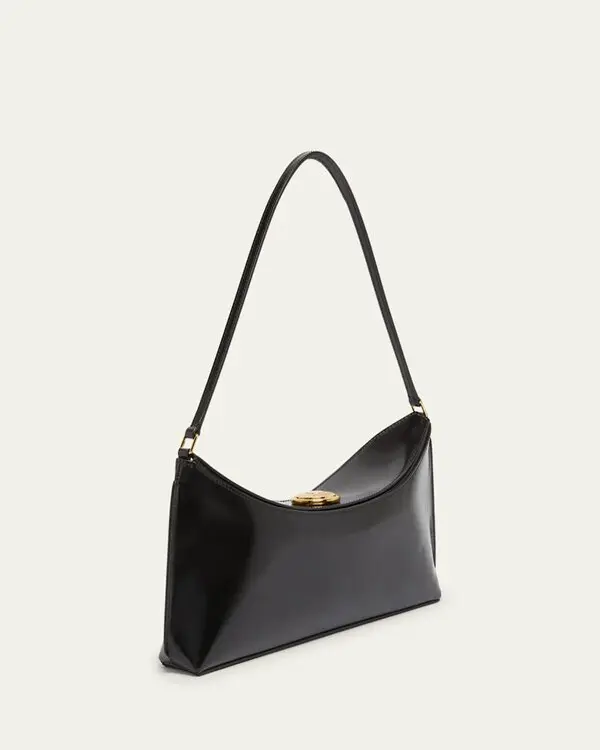 Jacquemus Le Calisso Patent Leather Shoulder Bag - Black