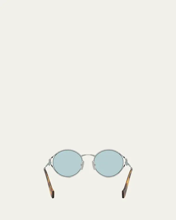 Miu Miu Metal Oval Sunglasses