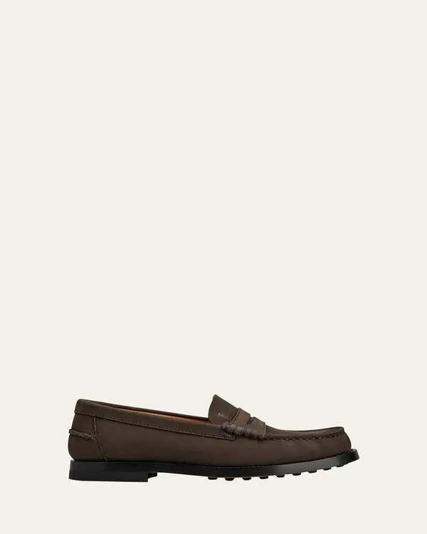 TOD'S Suede Penny Loafers