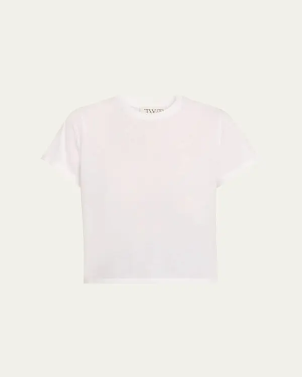 TWP Short-sleeve Jersey Tee - White