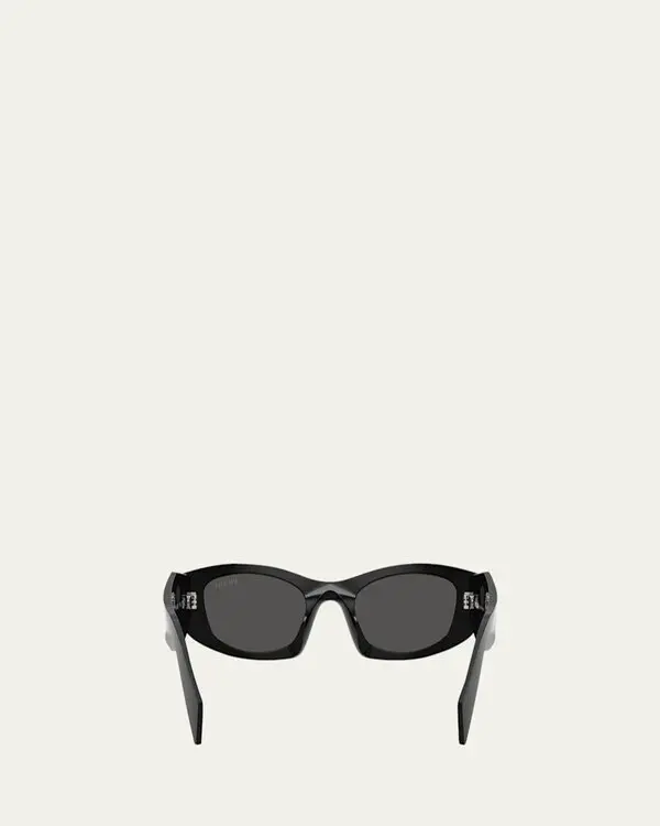Prada Acetate Oval Sunglasses