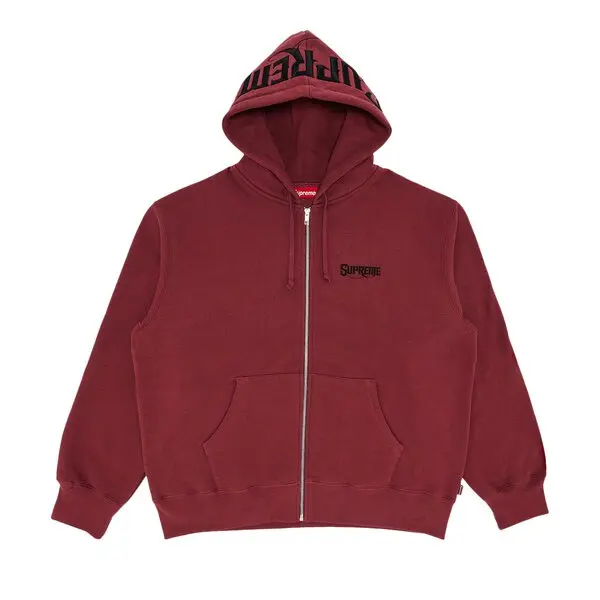 Supreme Mister Cartoon Zip Up Hooded Sweatshirt