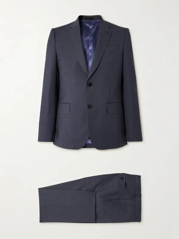 Paul Smith The Soho Striped Wool Suit - Blue