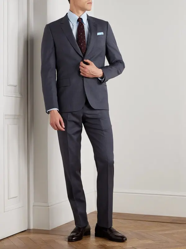 Paul Smith The Soho Striped Wool Suit - Blue