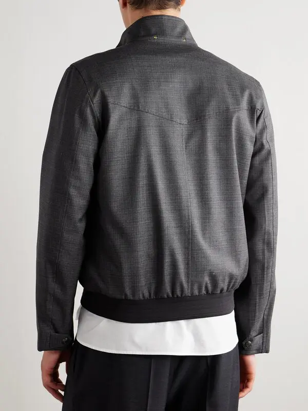 Paul Smith Checked Wool Bomber Jacket
