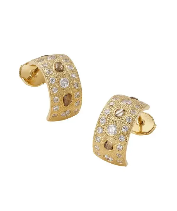De Beers Talisman 18-karat Diamond Hoop Earrings - Gold