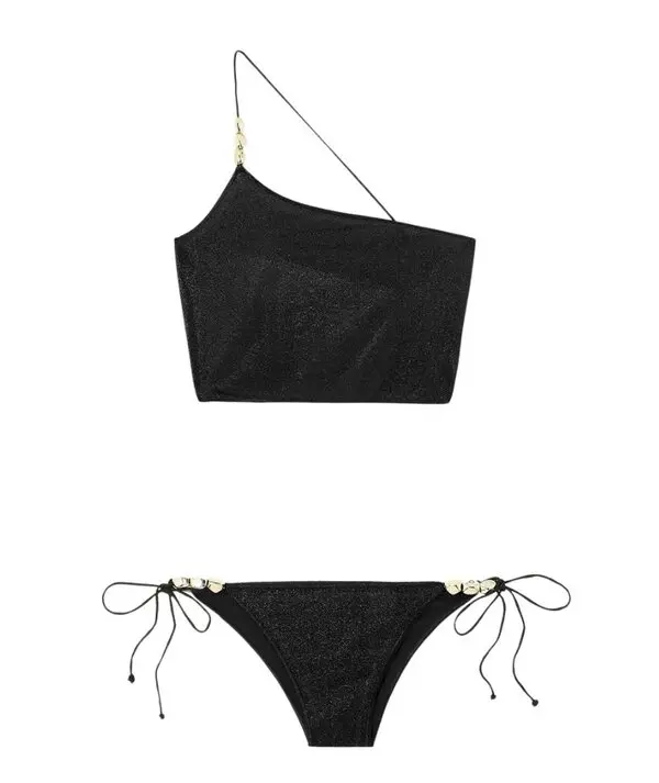 Oseree Lumière Metallic Bikini - Black