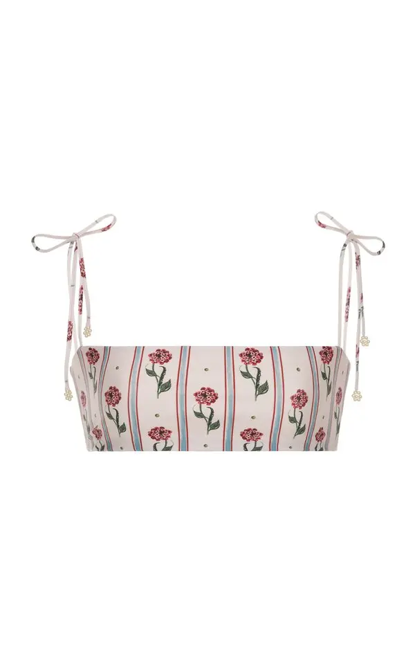 Agua Bendita Primavera Bikini Top - White