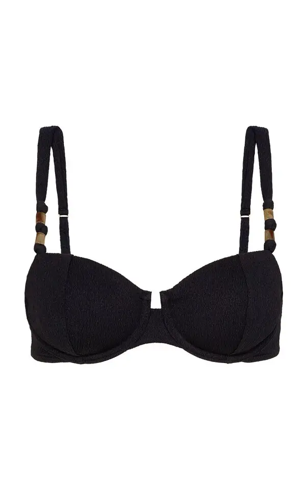 VIX PAULA HERMANNY Milos Nissi Bikini Top - Black