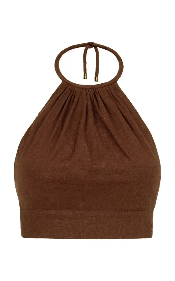 VIX PAULA HERMANNY Ibiza Halter Top - Brown