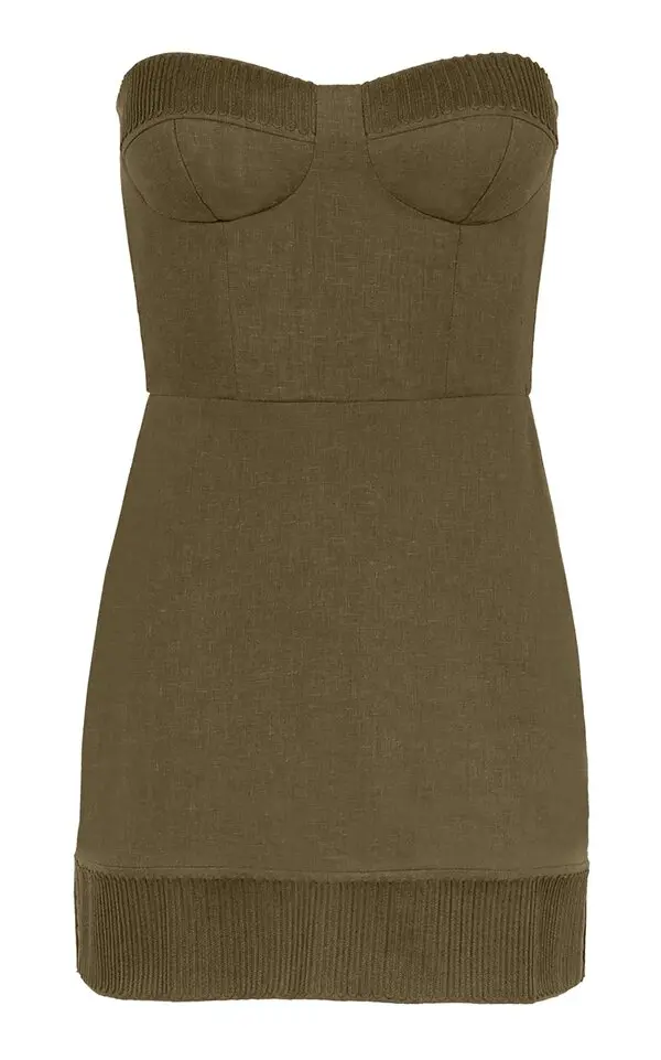 VIX PAULA HERMANNY Mallorca Bustier Mini Dress
