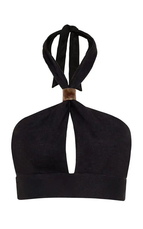 VIX PAULA HERMANNY Luna Keyhole Top - Black