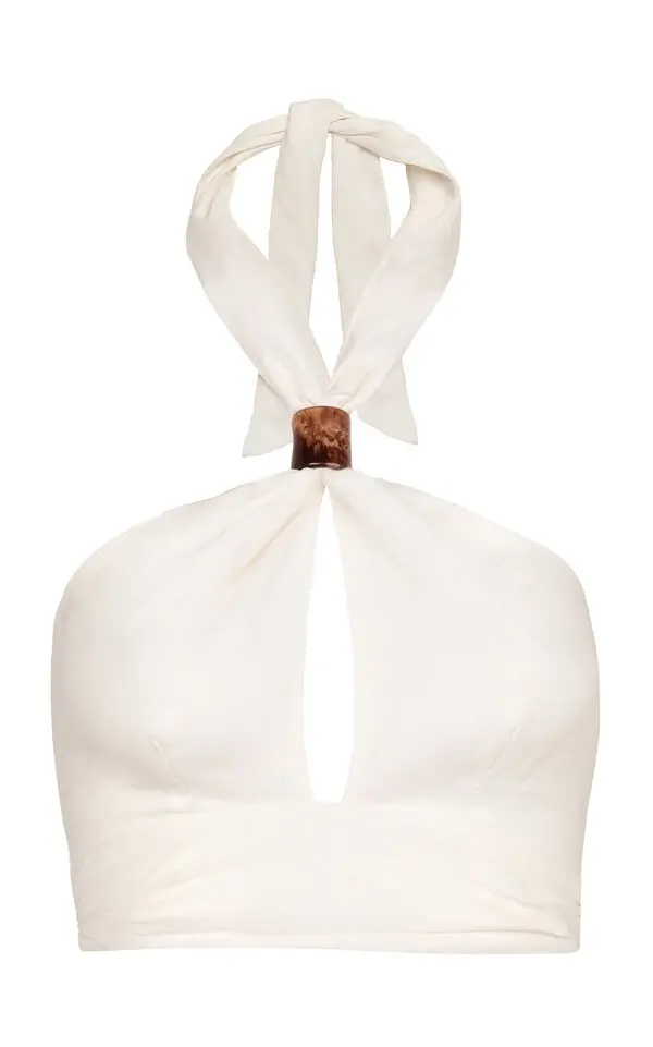 VIX PAULA HERMANNY Luna Keyhole Top - White