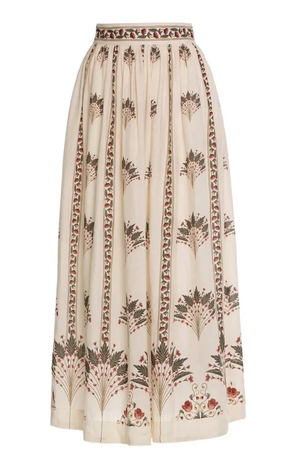 Agua Bendita Patterned Maxi Skirt