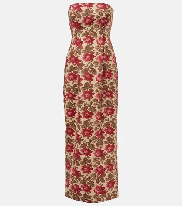 Posse Rosalie Floral Linen Bustier Dress - Multicoloured