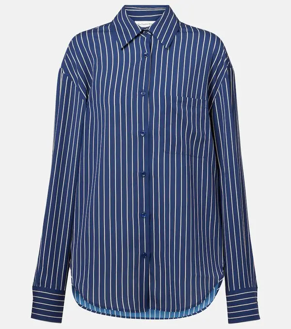 THE FRANKIE SHOP Lui Striped Shirt - Blue