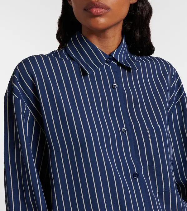 THE FRANKIE SHOP Lui Striped Shirt - Blue