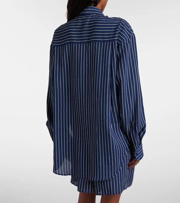 THE FRANKIE SHOP Lui Striped Shirt - Blue